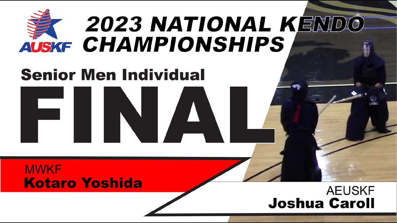 AUSKF 2023 Sr. Men Individual Final, K. Yoshida vs J. Caroll - YouTube