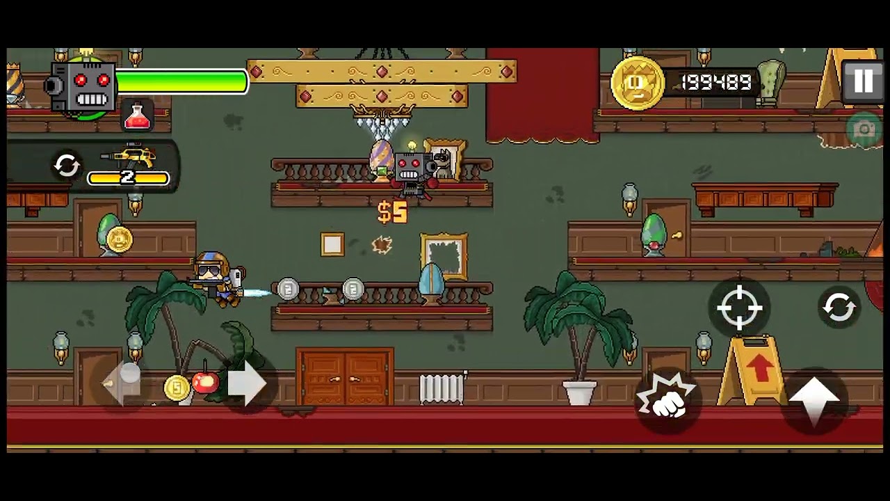 Dan the man Hard stage 8 - 4 - 2 All secret areas - YouTube