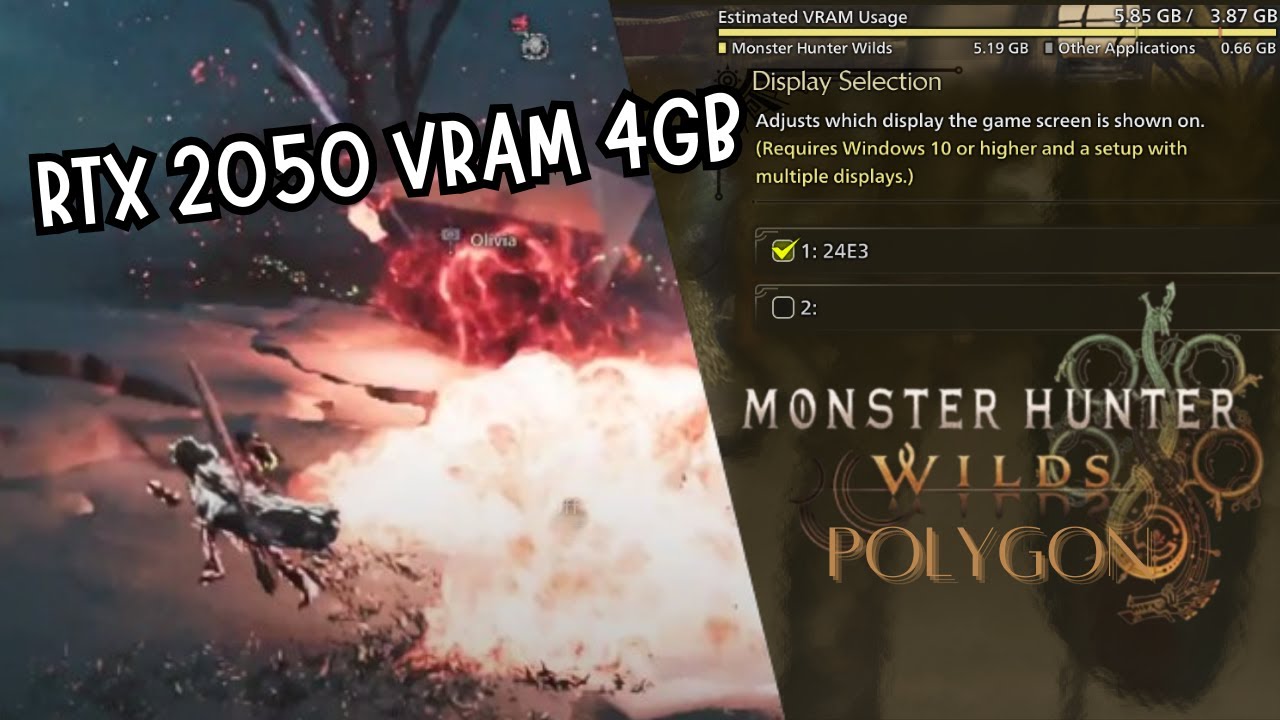 MONSTER HUNTER WILDS POLYGON BETA TEST INDONESIA - RTX 2050 VRAM 4GB ...