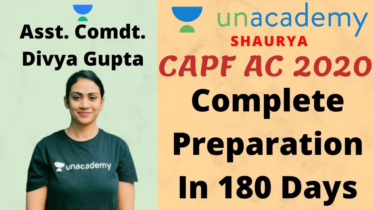 CAPF AC 2020 | CAPF AC Preparation In 180 Days | Preparation Strategy ...