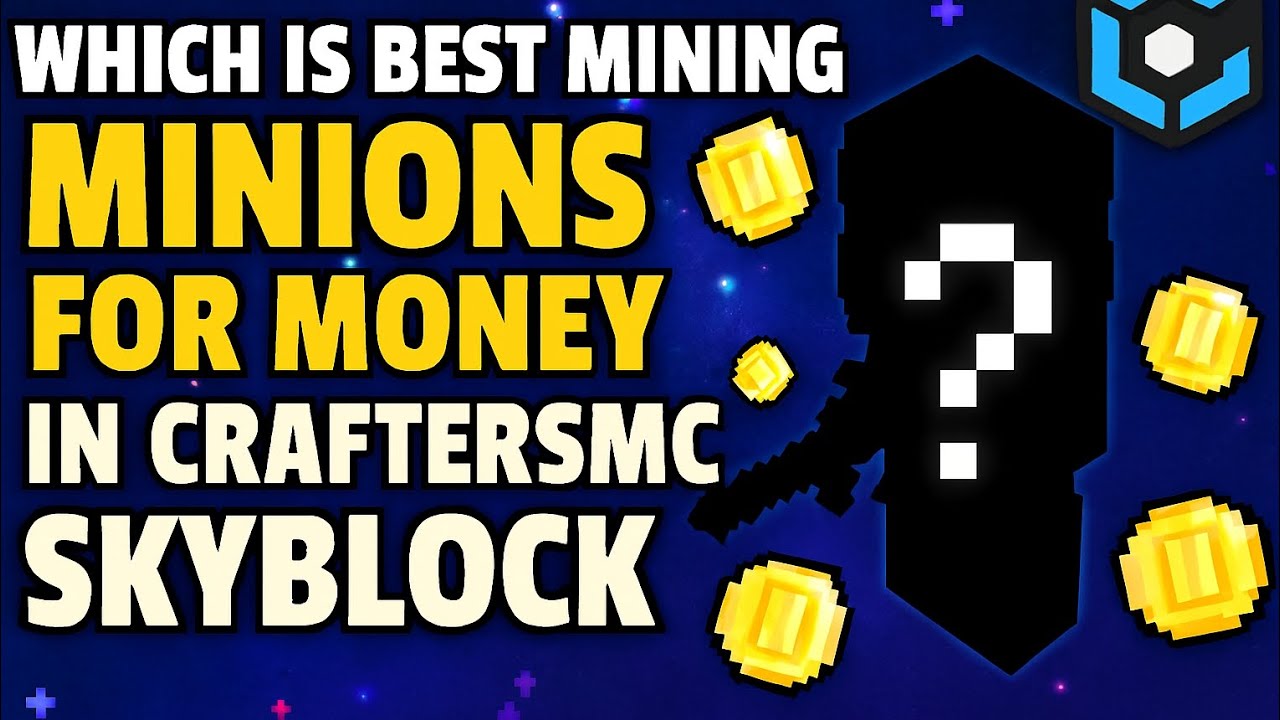 Which is Best MINING ⛏️ Minions For Money In Craftersmc Skyblock - YouTube
