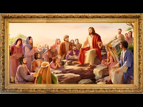 TV WALLPAPER FRAMED PAINTING | TEACHING OF JESUS CHRIST SERMON ON THE ...