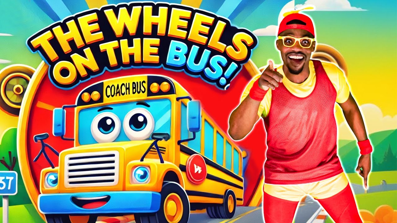 Wheels on the Bus | Fun Kids Songs And Nursery Rhymes | Zoo Animals ...