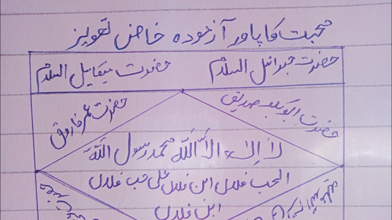 Powerful taweez for love/Mohabbat ka powerful naksh/taweez - YouTube