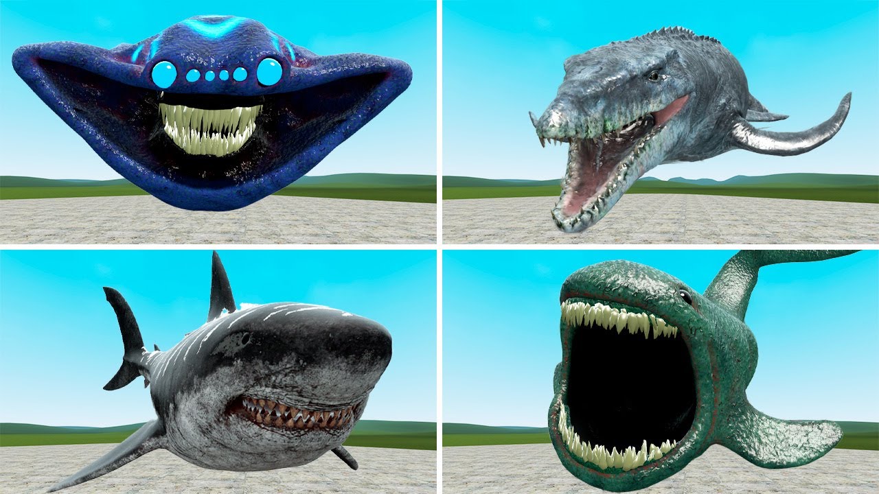 I FOUND ALL THE SEA MONSTERS in Garry's Mod - YouTube