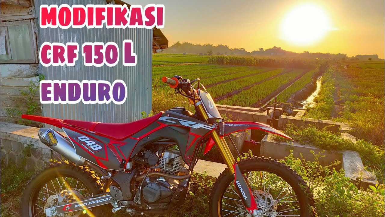 MODIFIKASI simpel Enduro Honda crf 150 L - YouTube