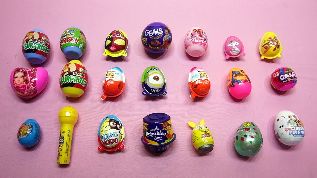 My 21 Surprise Egg Best Collection With Free Gift Inside - YouTube