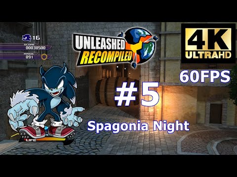 Sonic Unleashed Recompiled (PC 4K 60FPS) - Part 5 - Spagonia Night ...