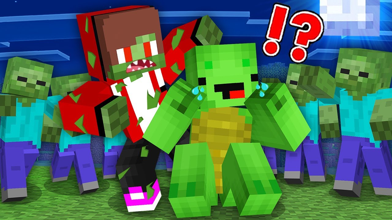 Mikey and JJ SURVIVE The ZOMBIE APOCALYPSE in Minecraft (Maizen) - YouTube