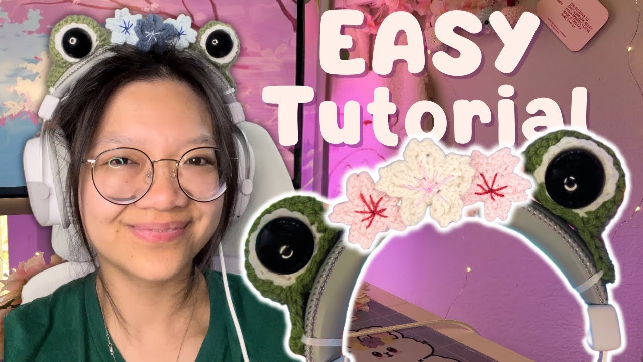 Frog Headset Cover | Easy Crochet Headphone Accessory - YouTube