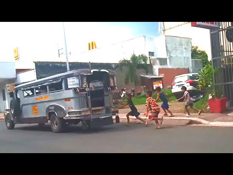 NAGHABULAN PAG-AKYAT SA JEEP ANG MGA BATANG KALYE !!