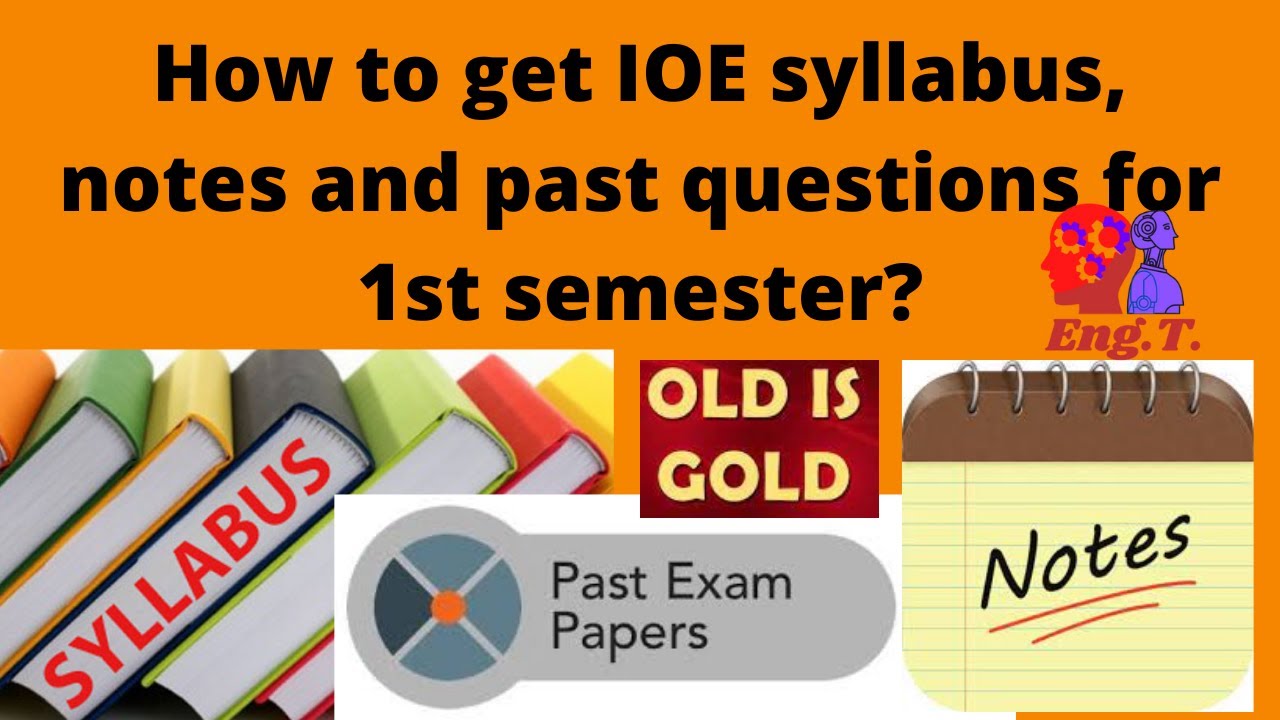 How to get IOE syllabus, notes and past questions for all faculties ...