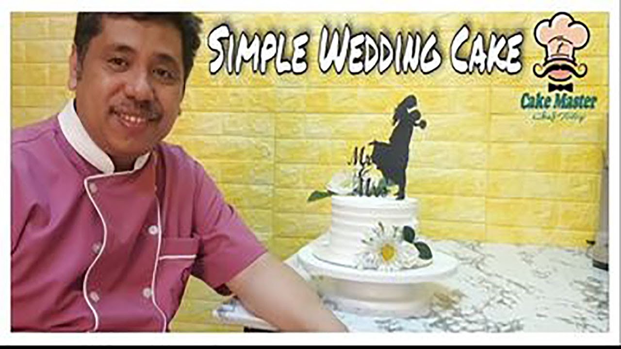 Simple Wedding Cake for Beginners / Cake Tutorial / by: Cake Master ...