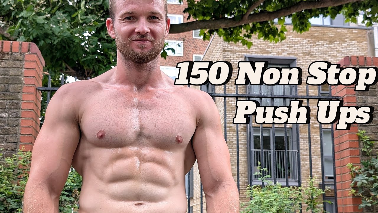 2 sec interval.. 150 push ups non stop.. workout finisher - YouTube