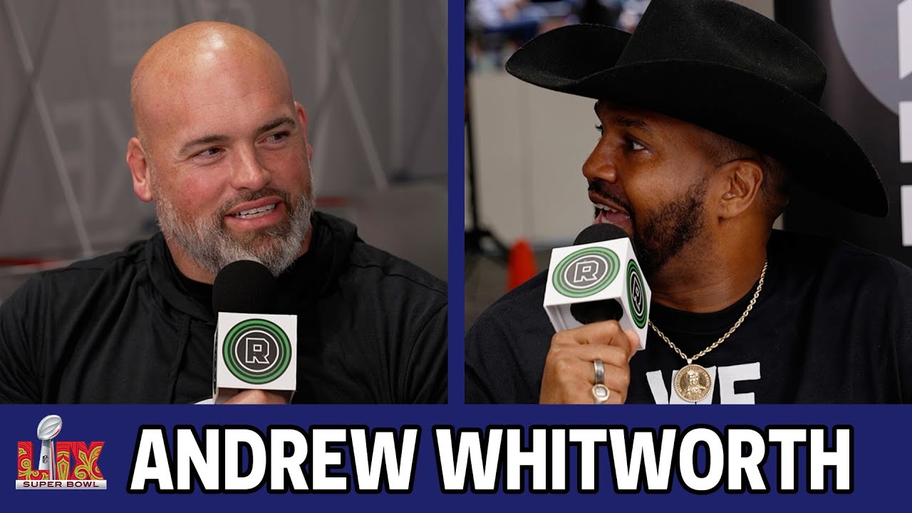 Andrew Whitworth Talks Seafood Broils and Tush Pushes | NFL Super Bowl ...