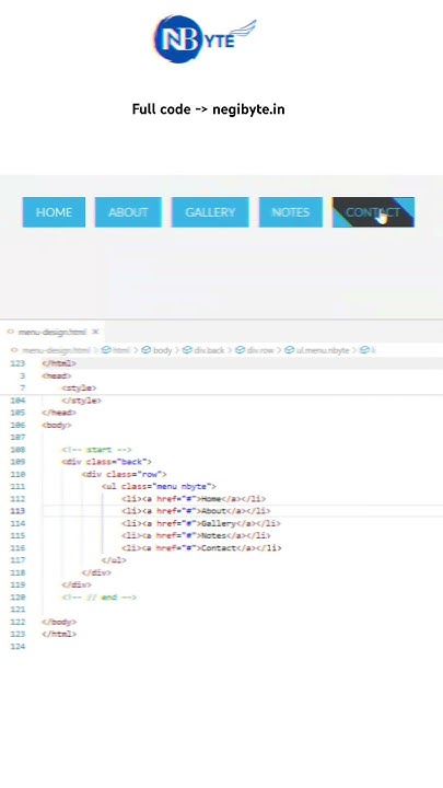 Make Your Navigation Menu Stand Out with This CSS Trick! 🚀 #css3animation #animation #html #js # ...