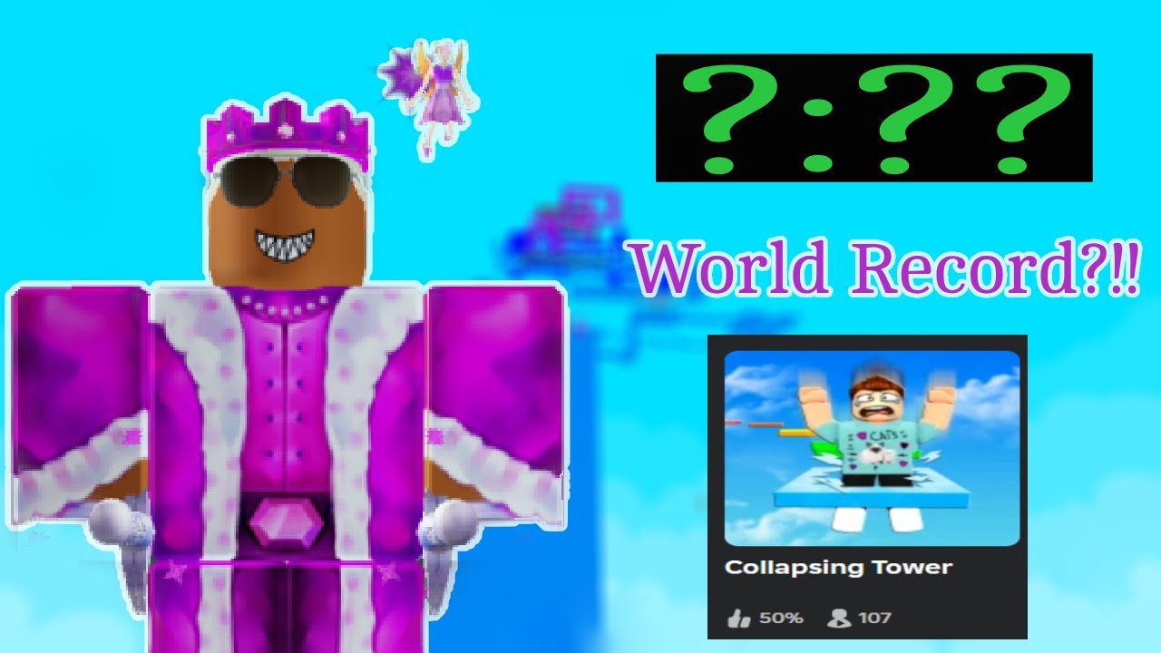 Collapsing Tower Roblox: World Record?!! 🥇 - YouTube