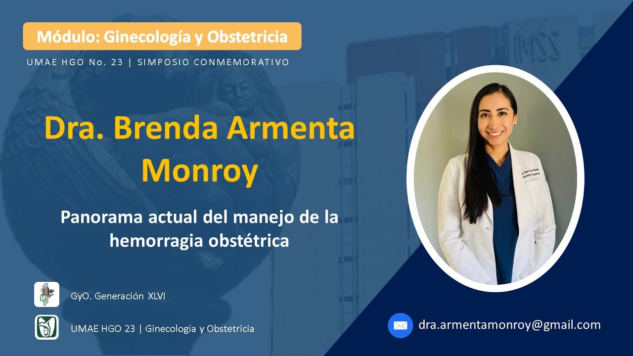 Dra. Brenda Armenta Monroy Tema: Panorama actual del manejo de la ...