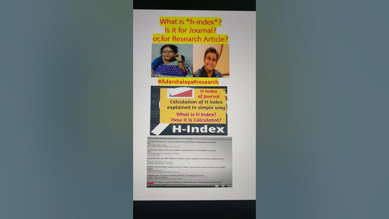 What Is h index An Author level Tool Showing Output Of Researcher what-is-h-index-an-author-level-tool-showing-output-of-researcher