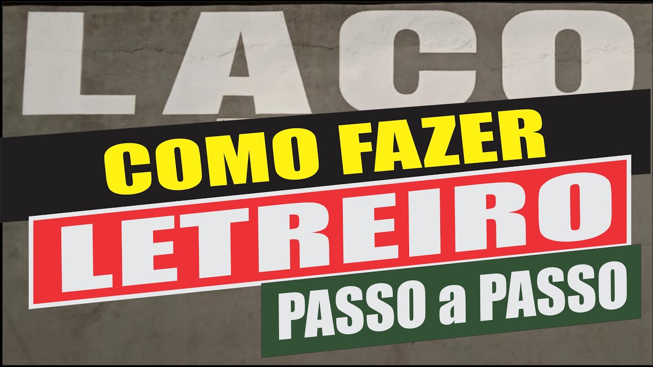 Como fazer Letreiro passo a passo - 🤩Aulão Completo🤩 - YouTube