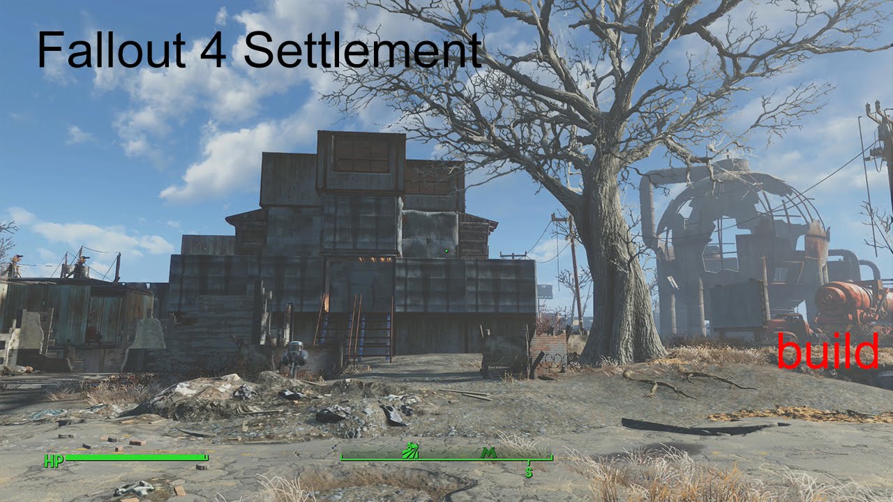 Fallout 4 Settlement build ( militarily base ) - YouTube
