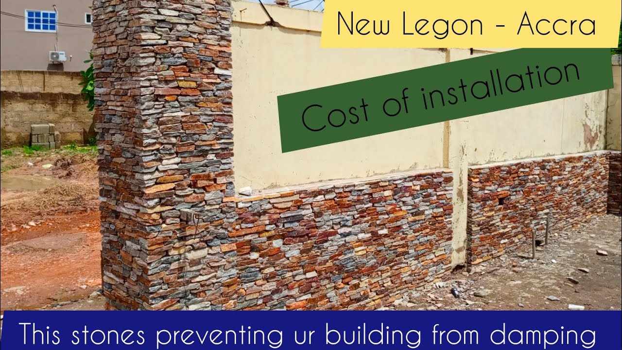 building in Ghana 🇬🇭 || the cost by fixing this natural stones ... by ...