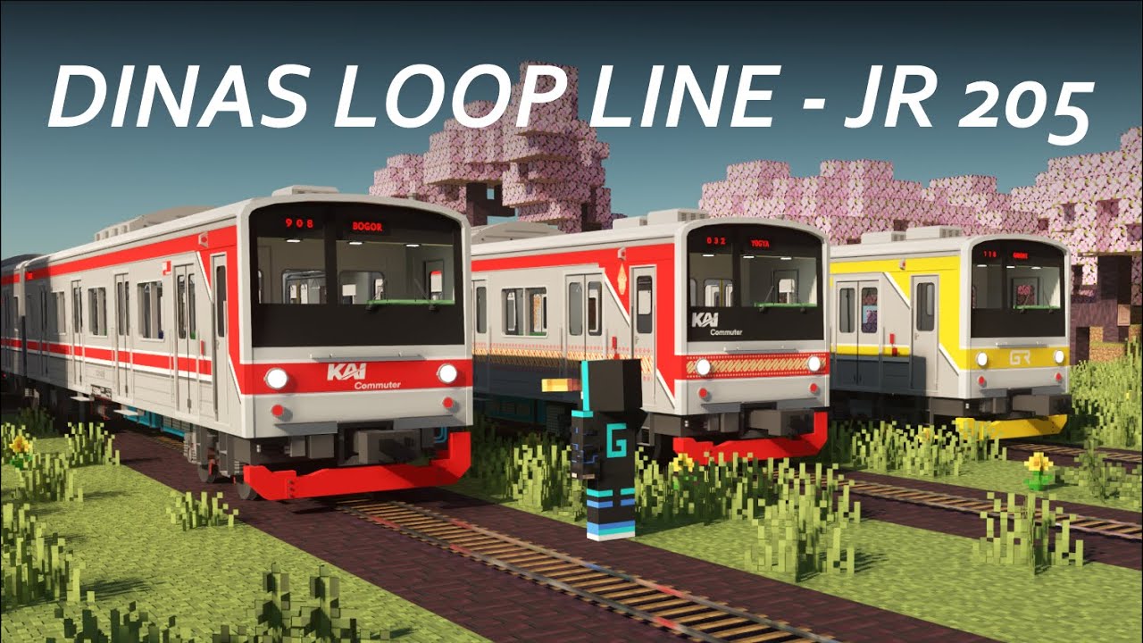 Minecraft で電車を運転して JR205 の運転士になろう - YouTube
