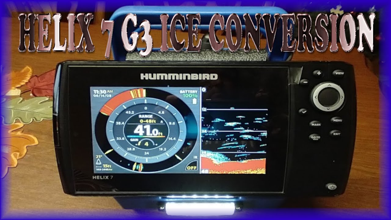 Humminbird Helix 7-G3 Ice Conversion ( How To ) - YouTube