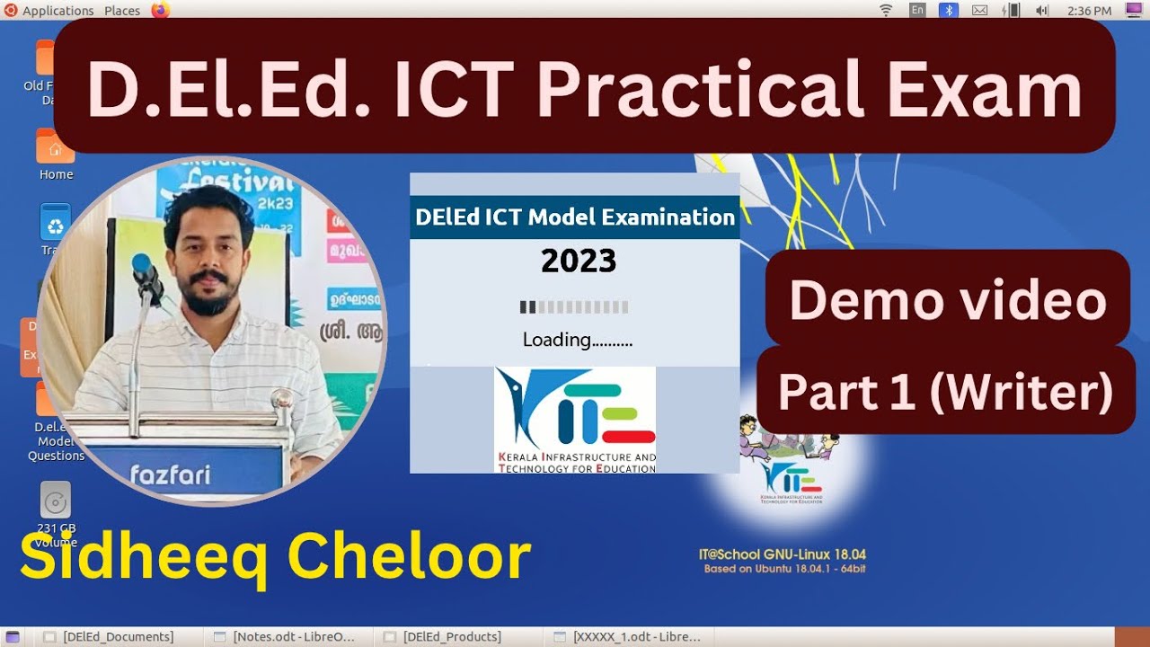 D.El.Ed. ICT Practical Exam Demo video - YouTube