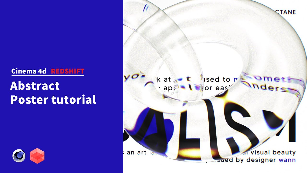 [Tutorial] Cinema 4D Redshift | 유리 굴절을 활용한 감각적인 무빙 포스터 - YouTube