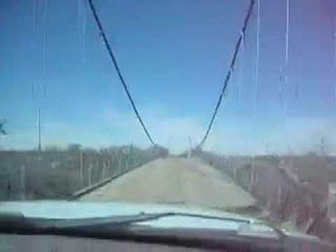 Regency Bridge, One of Texas's Last Suspension Bridges - YouTube