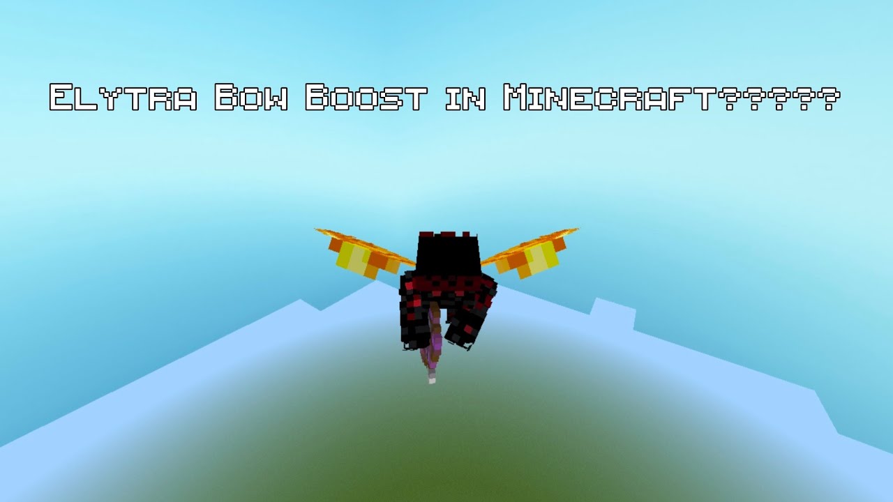 Bow boost with elytra??? #minecraft #elytra - YouTube