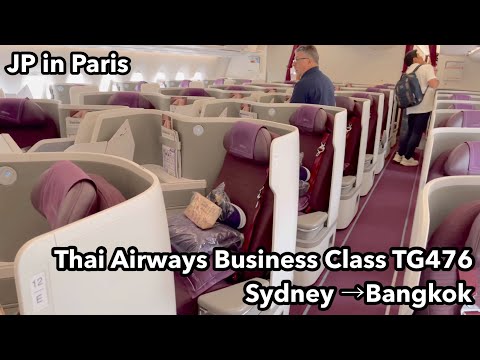 Thai Airways Business Class TG476 Sydney to Bangkok