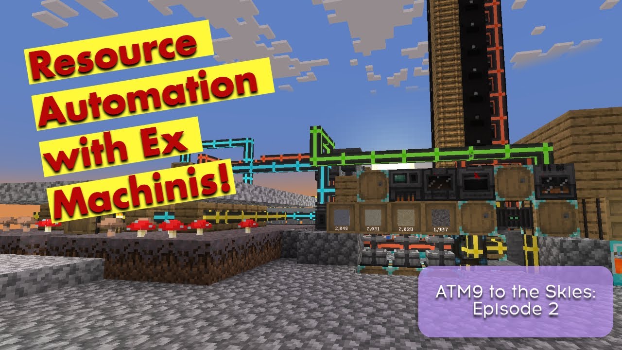 Resource Automation with Ex Machinis | Episode 2 | Modded Minecraft ...