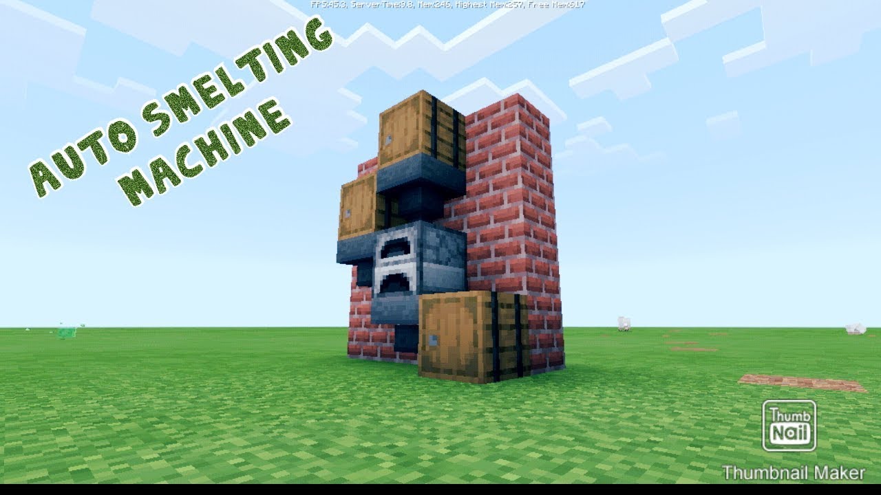 Auto smelting machine|minecraft tutorial|#filipino - YouTube