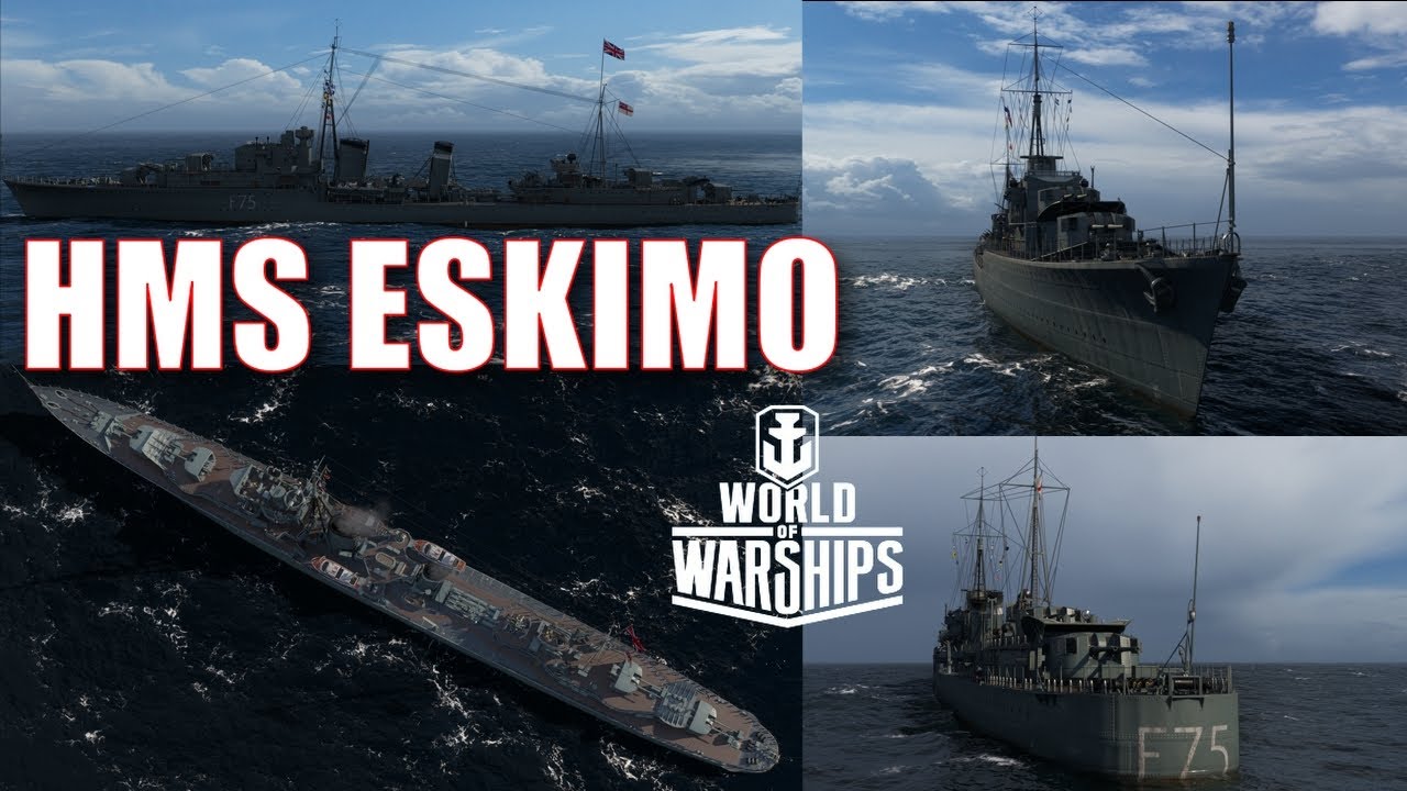 Hms Eskimo Royal Navy British Tribal Class Destroyer Gameplay DD Guide ...