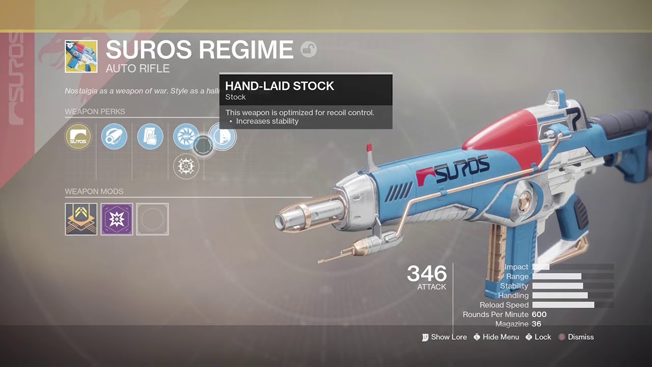Destiny Suros Regime