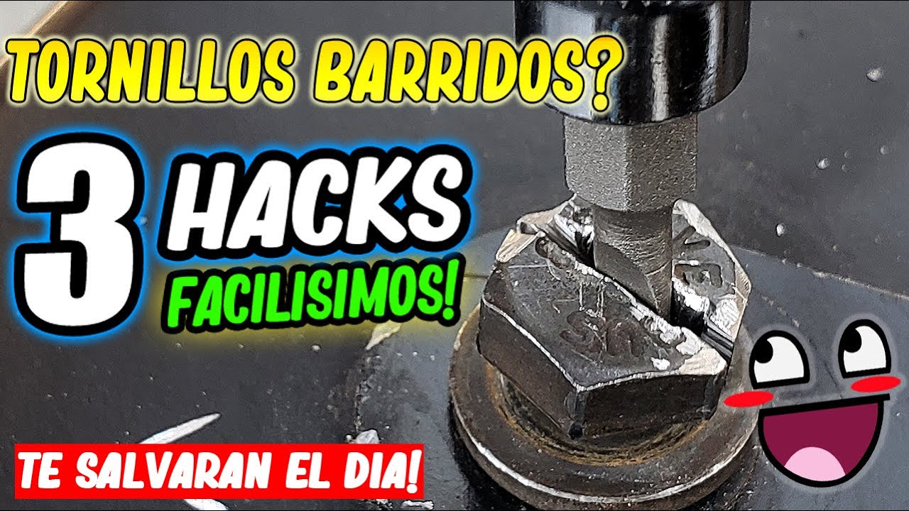 TRUCO /CÓMO QUITAR O SACAR LOS TORNILLOS BARRIDOS /PASO A PASO 100% ...