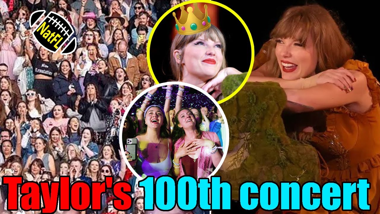 Taylor Swift is getting emotional as she thanks crowd at her 100th ...