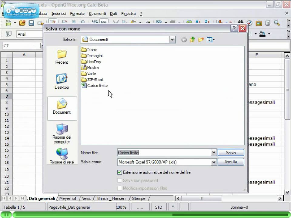 OpenOffice Videotutorial Italiano Parte 3 - Calc - YouTube