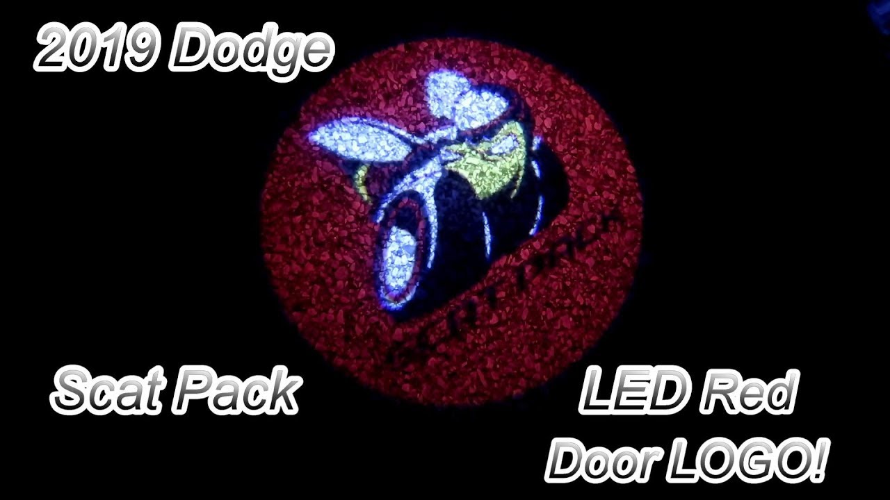 Scat Pack | LED Red Door Logo - YouTube