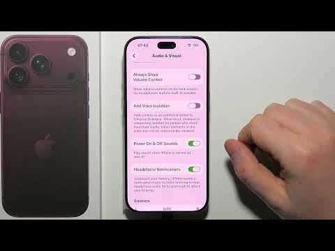 iPhone 18 Pro: How To Enable/Disable Power On And Off Sounds