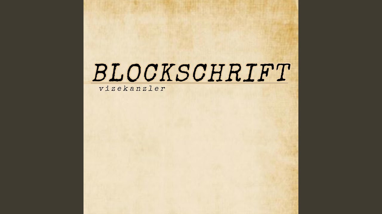 blockschrift - YouTube
