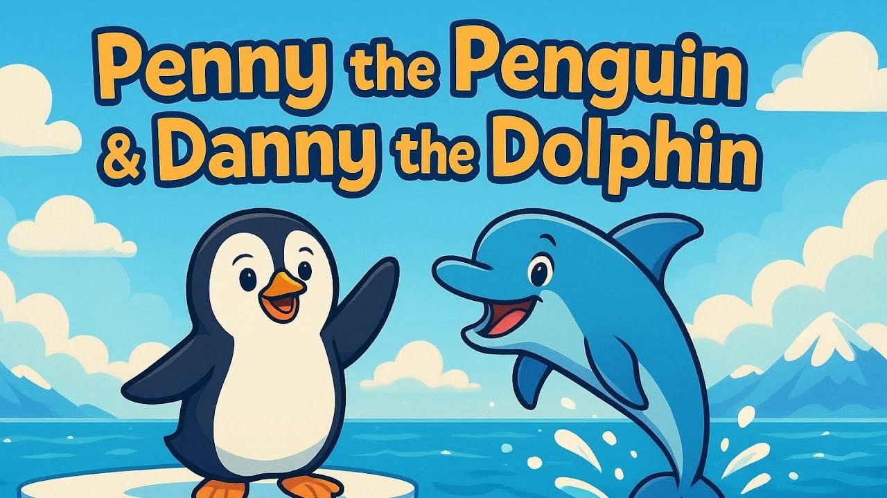 Penny the Penguin & Danny the Dolphin 🌊🐧🐬 ️ | Short story for kids ...