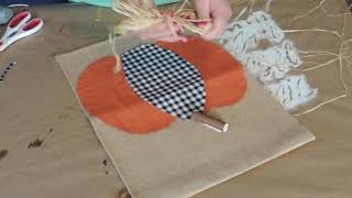 DIY Pumpkin Garden Flag