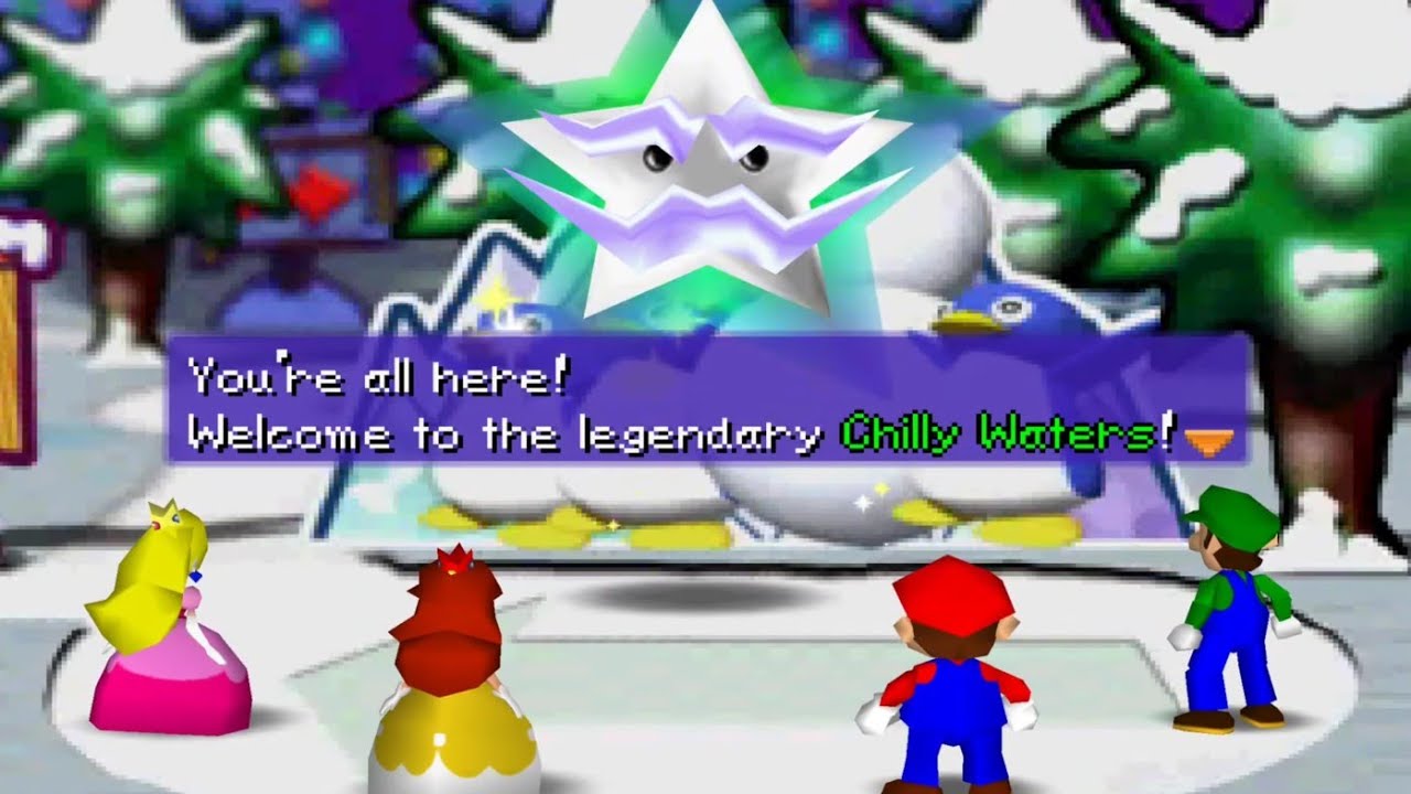 Chilly Waters #1 - Peach & Daisy - Multiplayer Gameplay Mario Party 3 2 ...