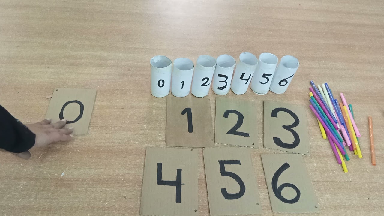 Revision of numbers 0 to 6 - YouTube