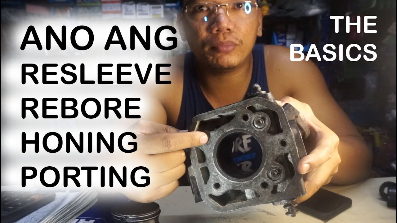 what is resleeve rebore honing porting reface 2 stroke - YouTube
