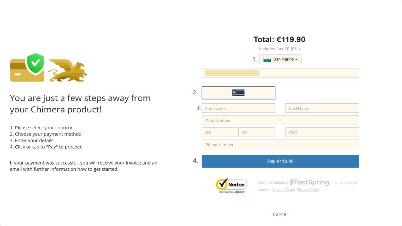 Purchasing a ChimeraTool license on chimeratool.com - YouTube