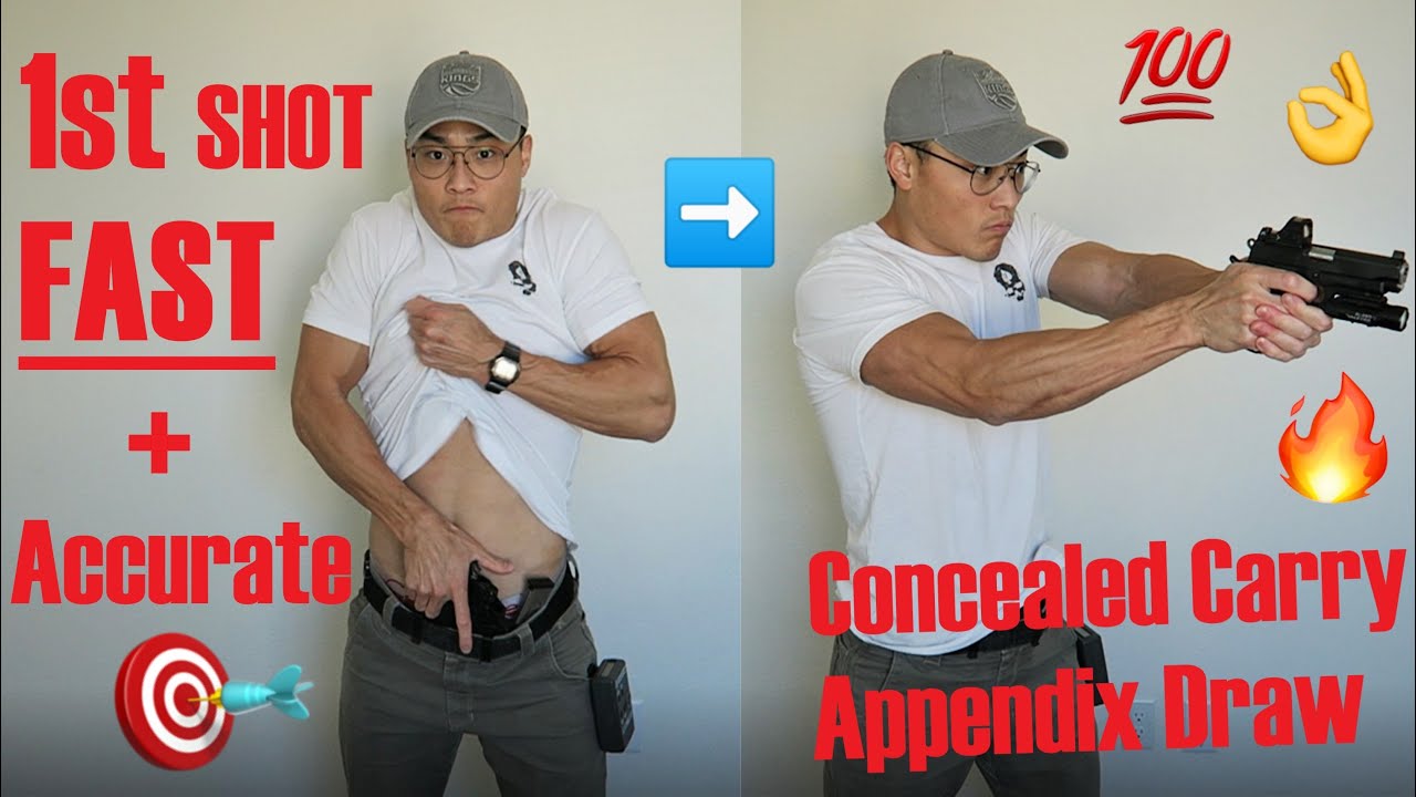 How To: GET YOUR FIRST SHOT FAST - NO BS Concealed Carry Appendix Draw Tutorial (AIWB) - YouTube
